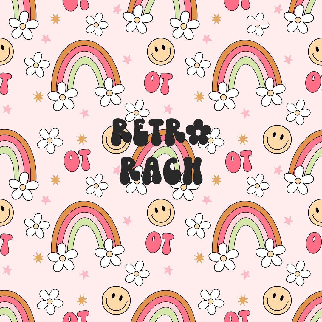 OT Seamless Repeating Pattern - Occupational Therapy Fabric Design for ...