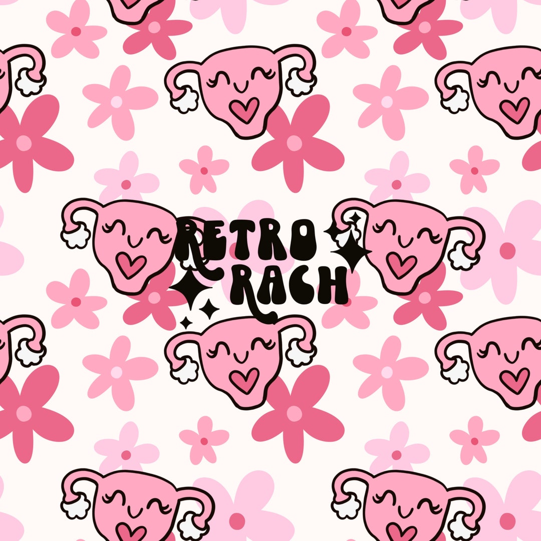 OBGYN Uterus Seamless Repeating Pattern - Healthcare Anatomy Fabric ...