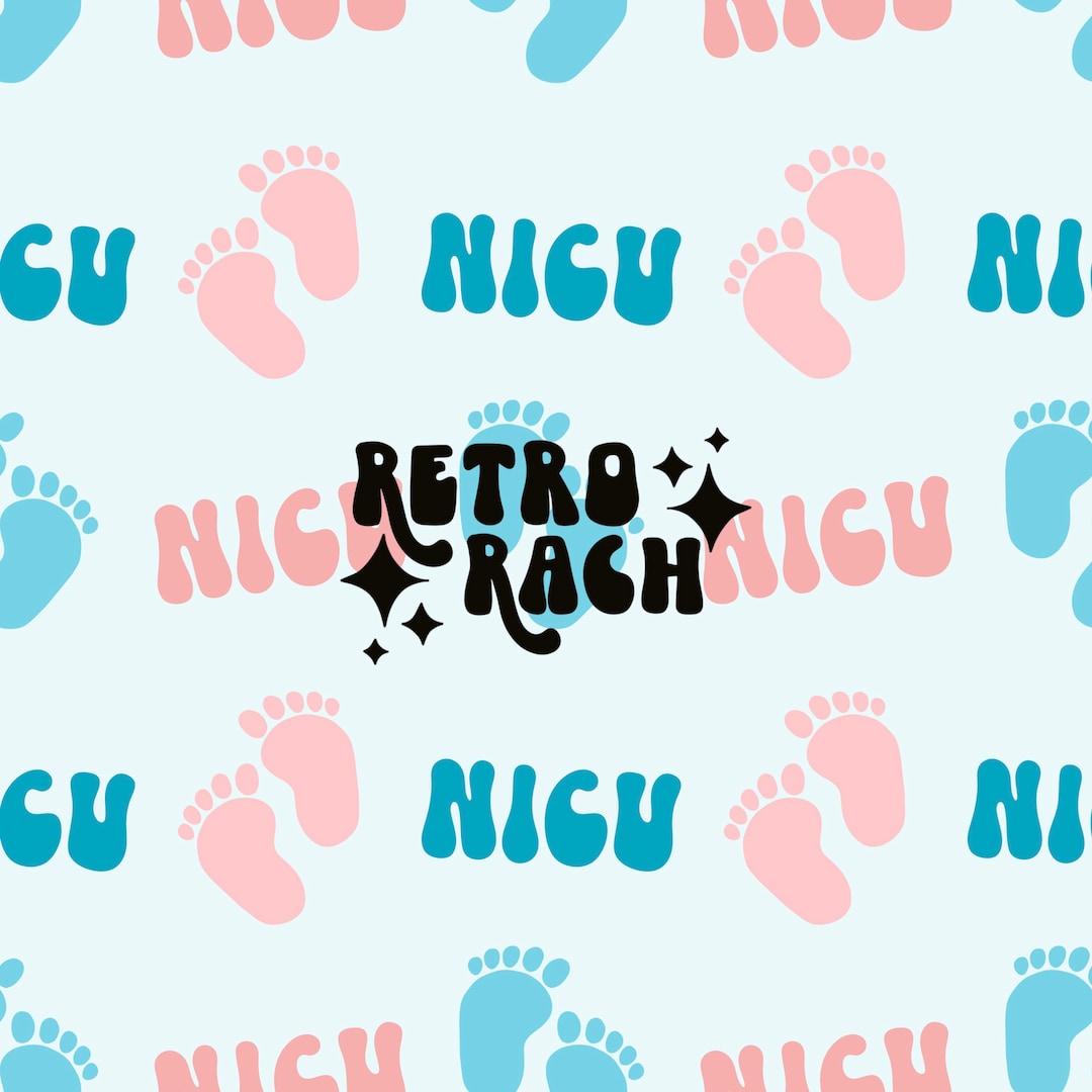 NICU Seamless Repeating Pattern - Healthcare Fabric Design - JPG File ...