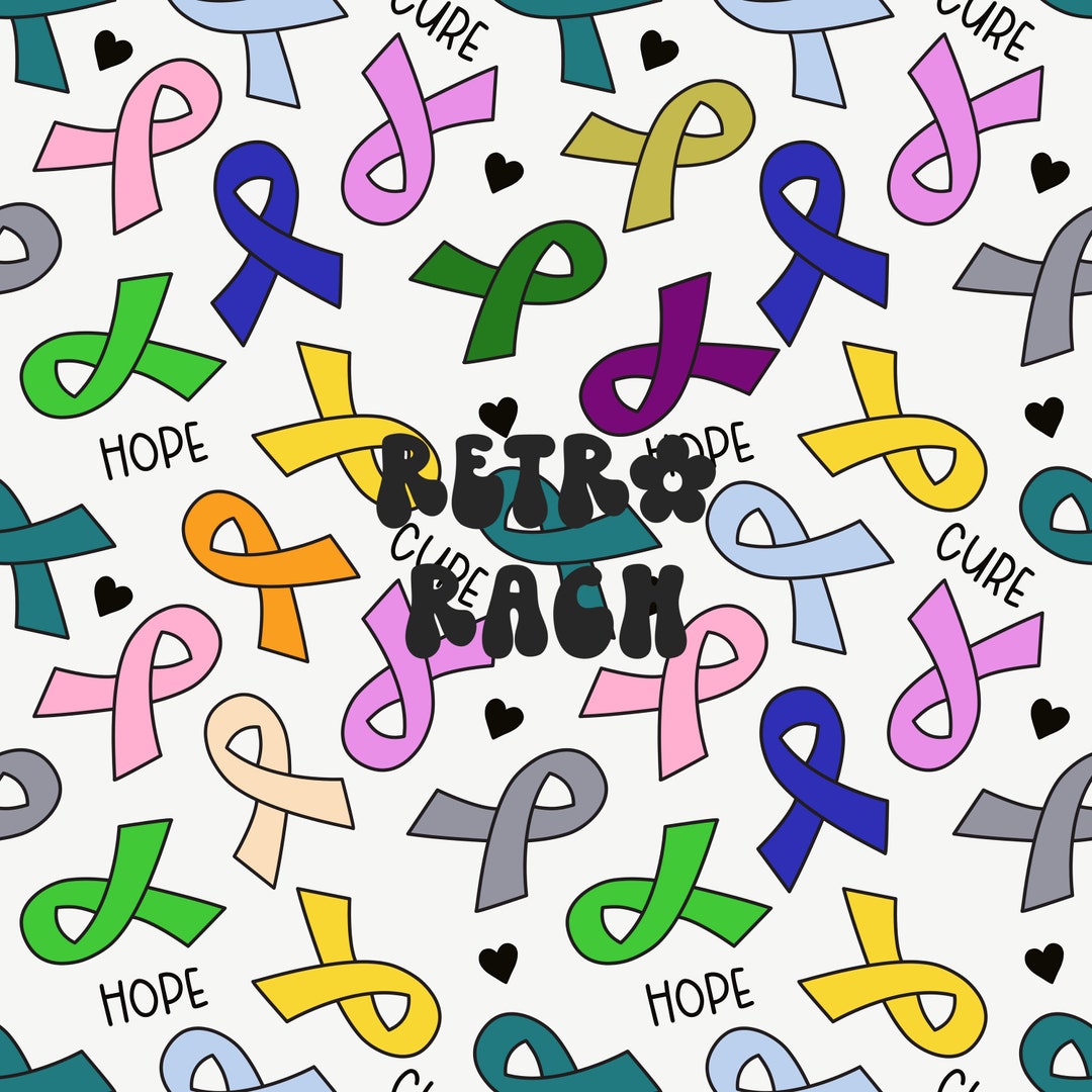 Oncology Repeating Seamless Pattern - Healthcare Jpg Fabric Design ...