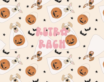 Checker Pumpkin Seamless Repeating Pattern Retro Fabric Design for ...