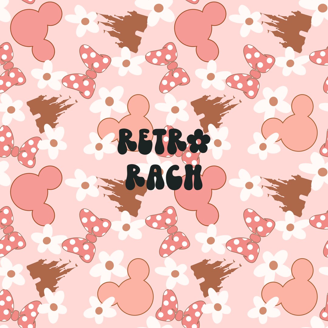 Girly Mouse Seamless Repeating Pattern Theme Park Fabric Design for ...