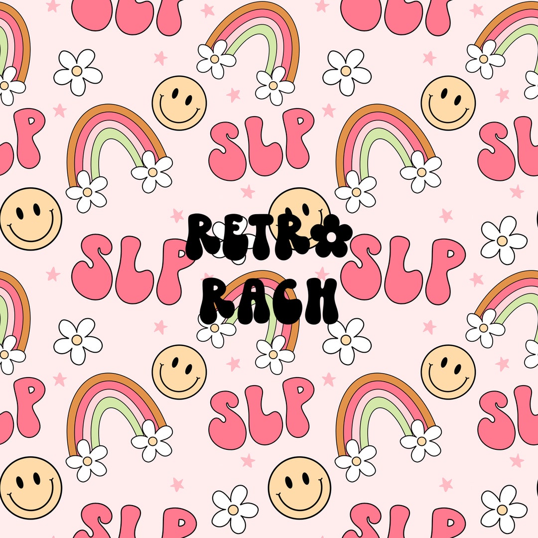 SLP Seamless Repeating Pattern - Speech Language Pathologist Fabric ...