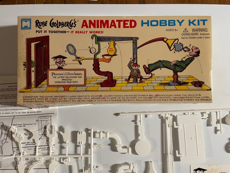 Vintage 1965 Rube Goldberg's Animated Hobby Kit No. 956 - Etsy