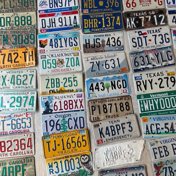 Old License Plates - Etsy