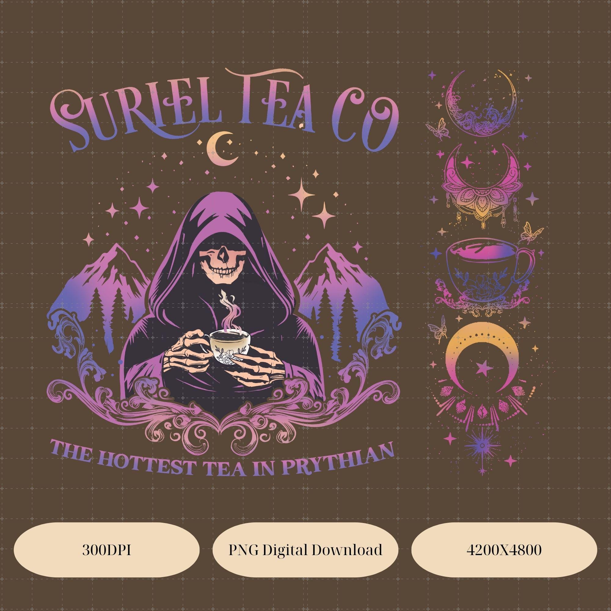 Suriel Tea Co Png Svg, ACOTAR Book Shirt Design Png, SJM Fantasy Reader ...