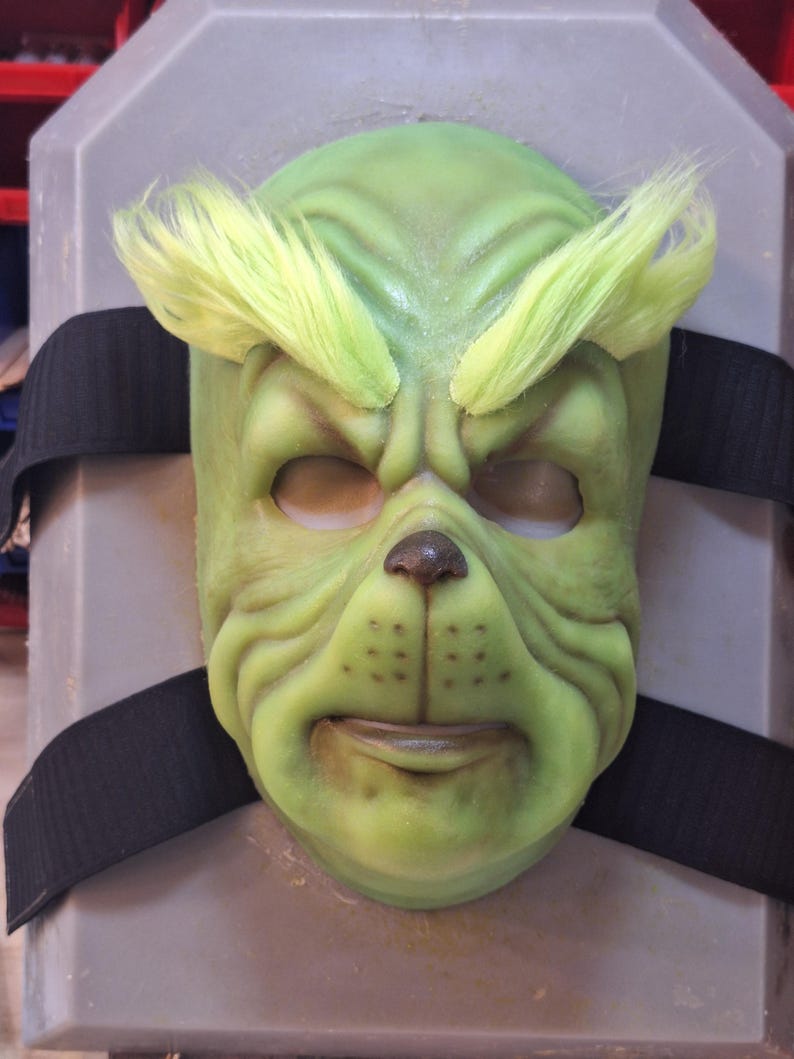 Green'n'mean Silicone Face Mask / Cosplay / Holiday - Etsy
