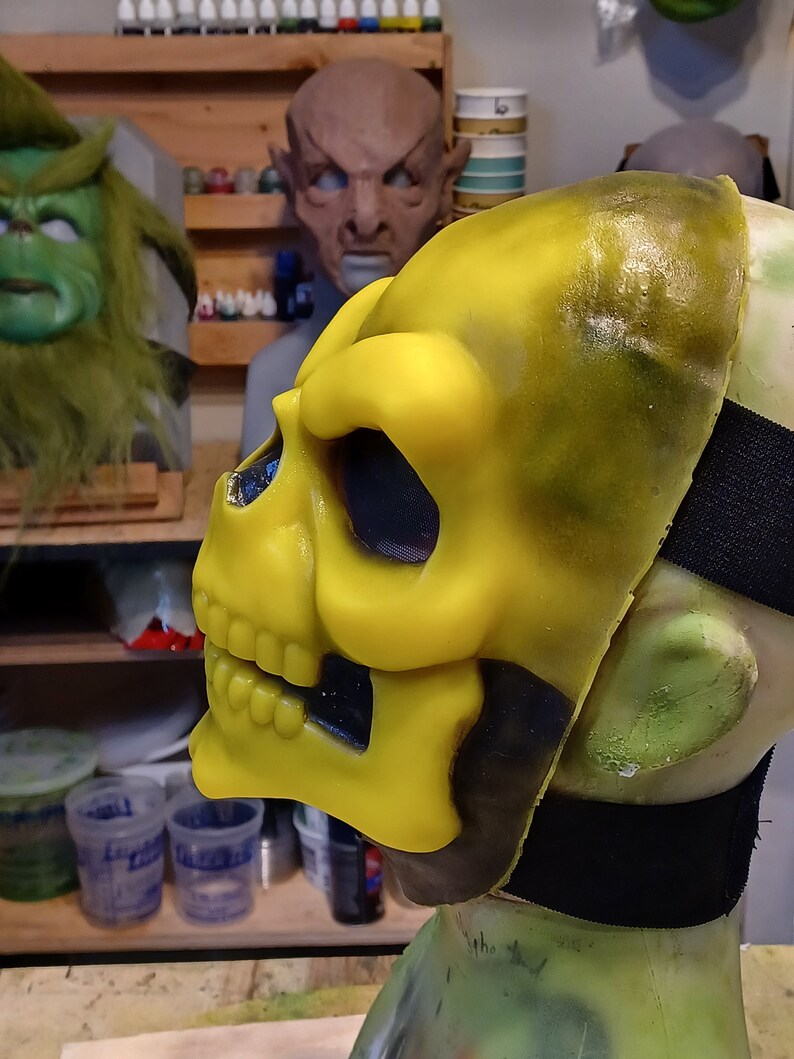 Skull Silicone Face Mask / Strapped Soft Form Fitting - Etsy