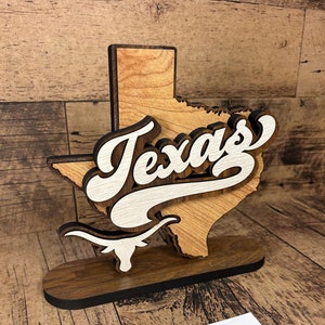Customizable State Wooden Sign - Texas Multi-layer Design, Texas Sign ...