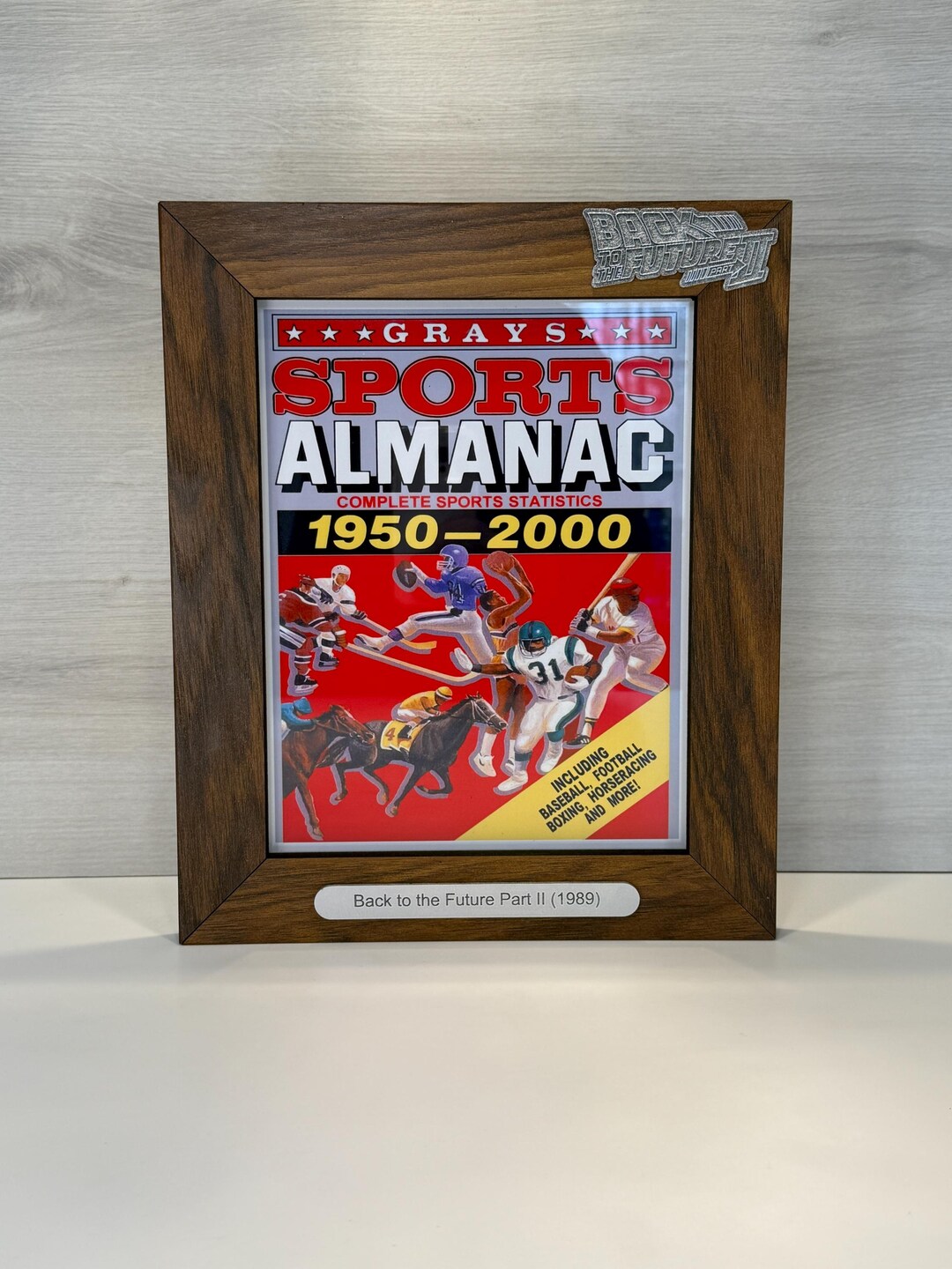 Back to the Future Part II - Grays Sports Almanac Cover Wood Plaque ...