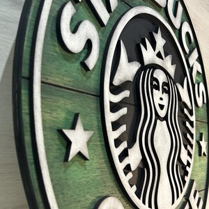 Starbucks Coffee Inspired Wooden Sign - Vintage Style - Etsy