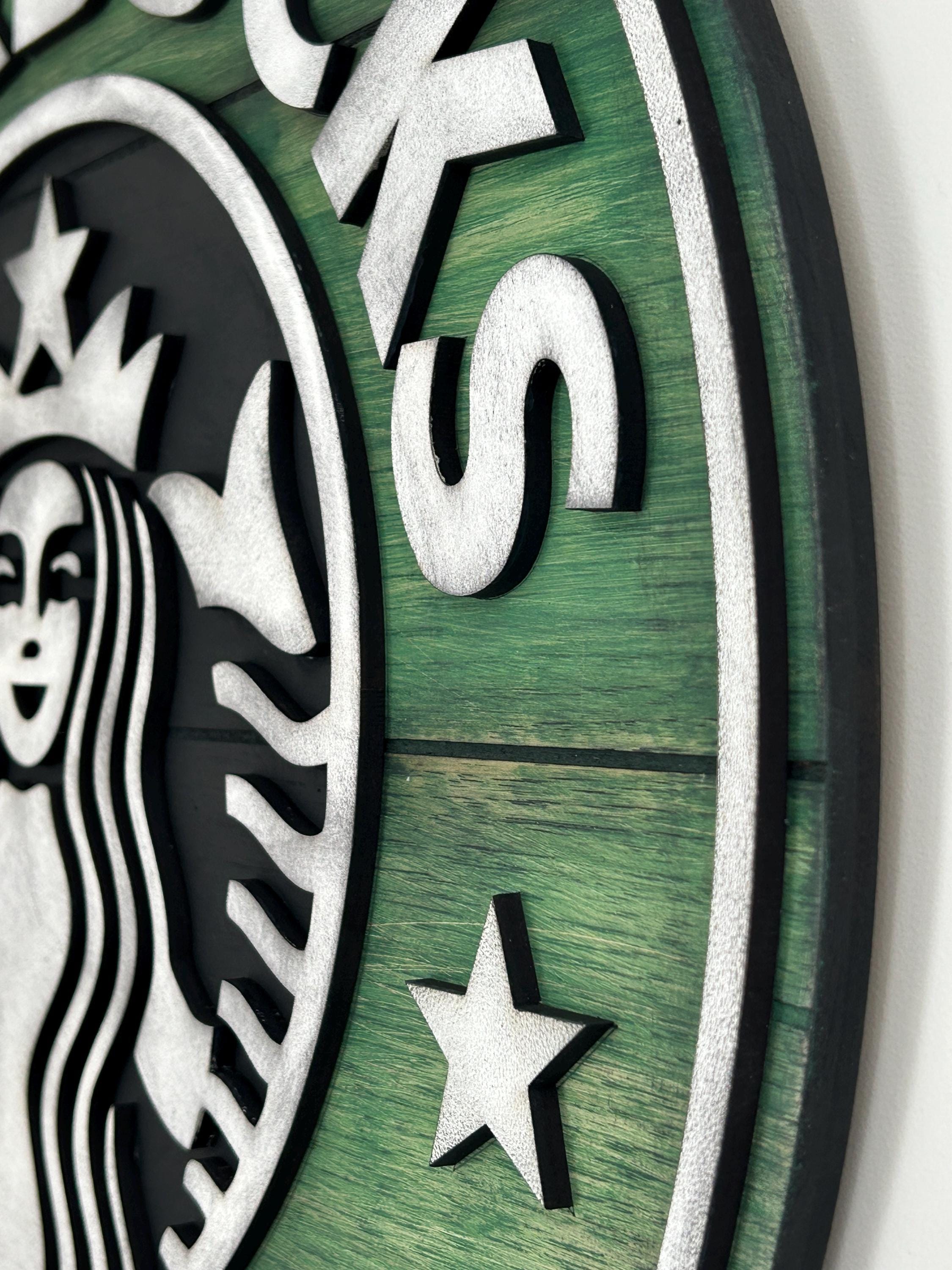Starbucks Coffee Inspired Wooden Sign - Vintage Style - Etsy