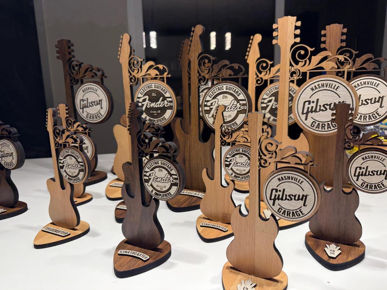 Personalized Guitar Stand - Custom Wooden Display - Custom Guitar Sign ...