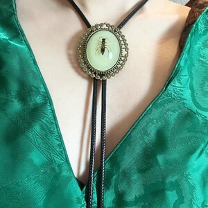 Real Wasp Bolo Tie, Gothic Glow in the Dark Insect Necklace, Unique ...