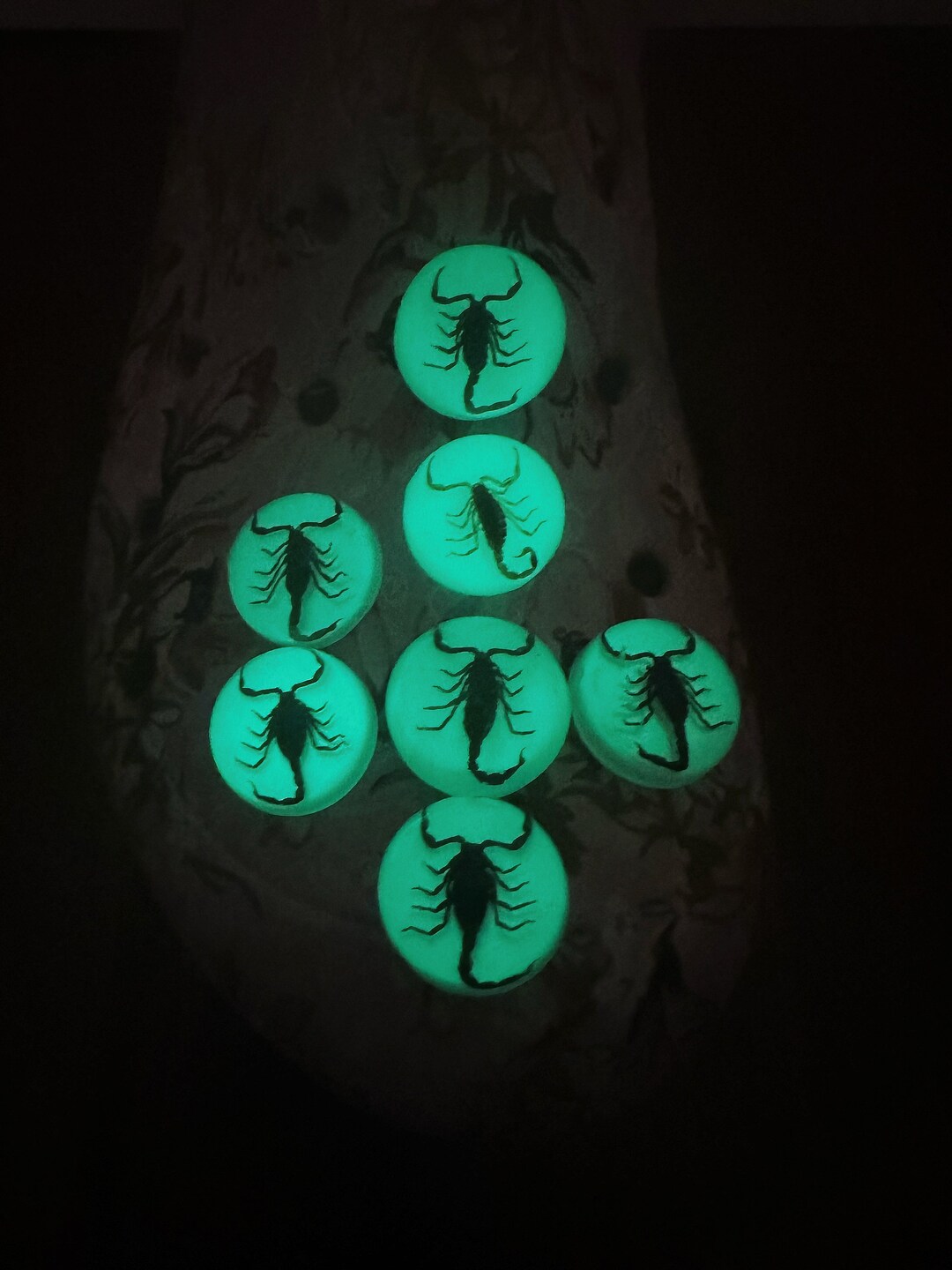 2PCS Real Scorpion Luminous Croc Shoe Charm, Glow in the Dark Croc ...
