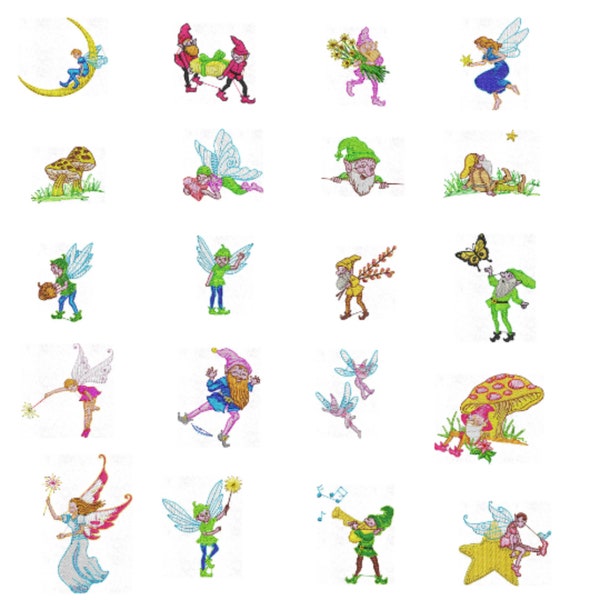 Fairy Machine Embroidery Designs - Etsy