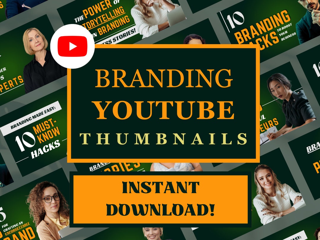 Branding Youtube Thumbnails 10 Editables Youtube Thumbnails Canva ...