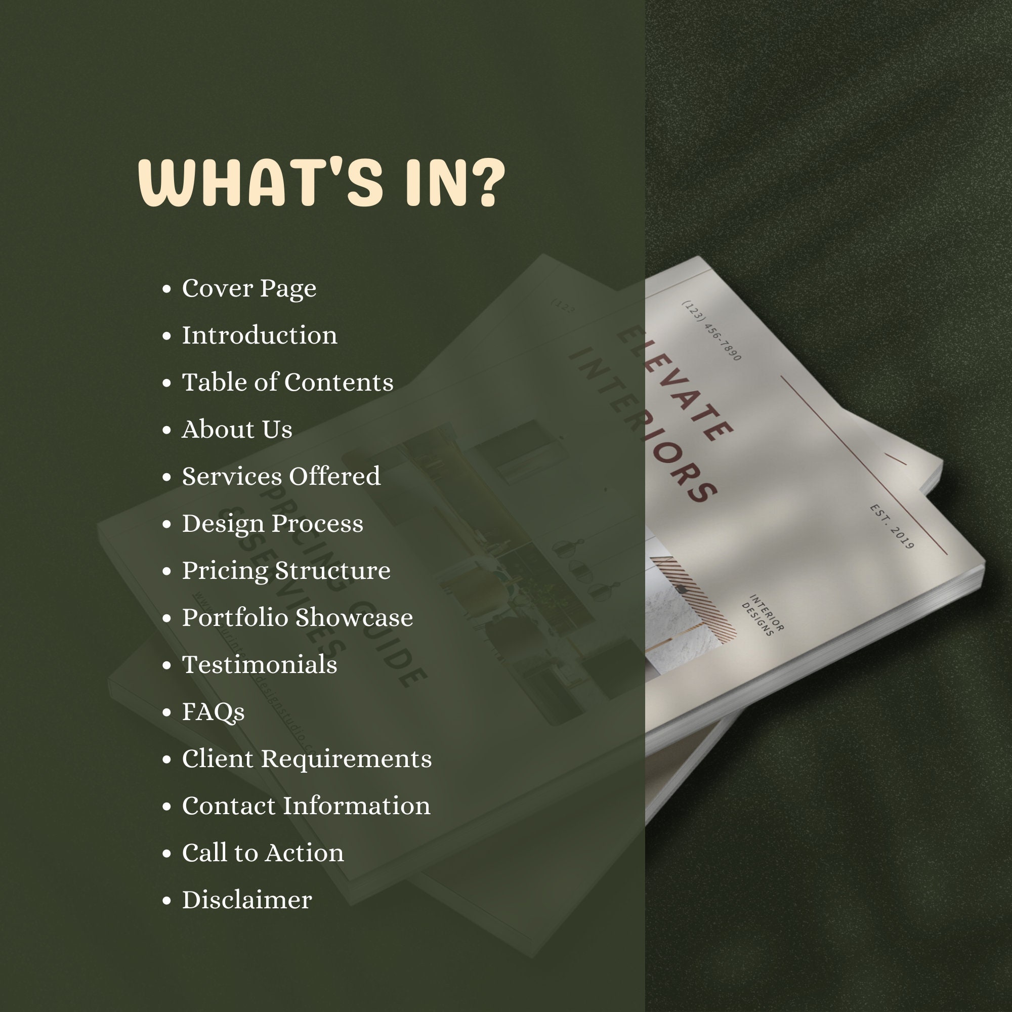 Interior Designer Pricing Guide Template Pricing Template Professional ...