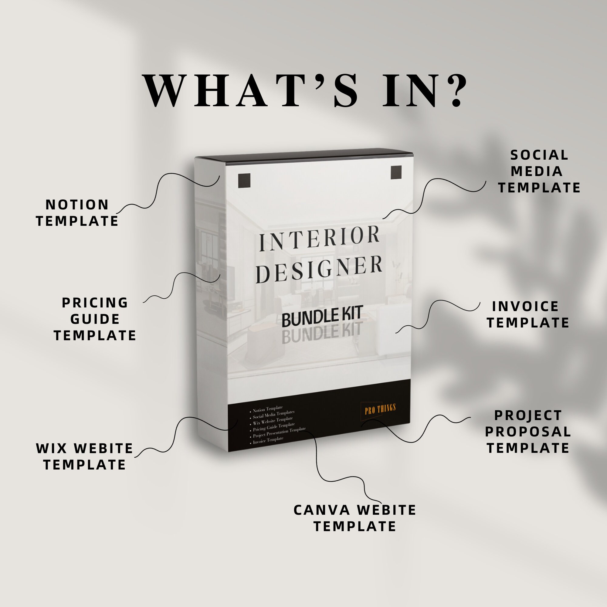 Bundle Templates for Interior Designer Services Business Bundle for ...