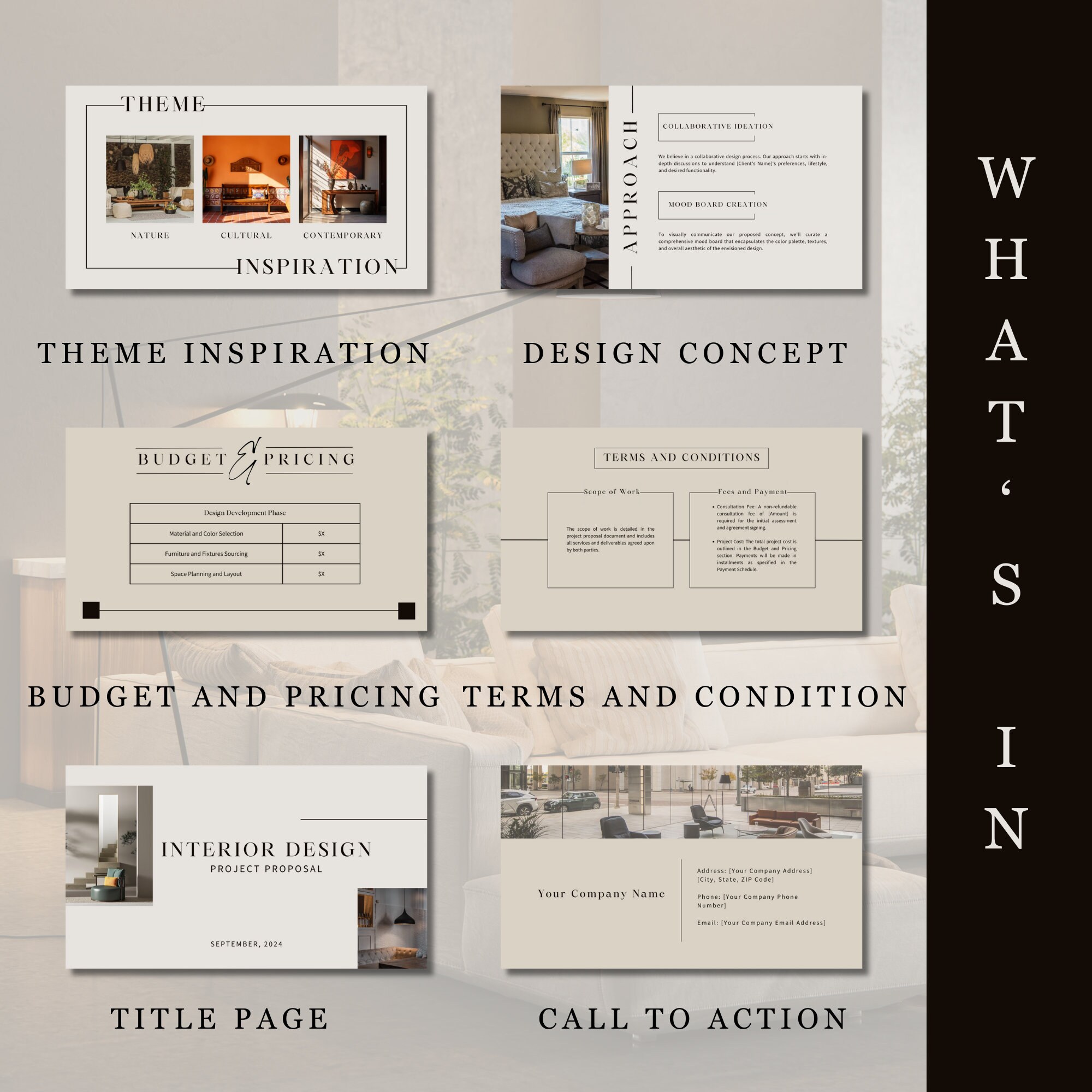 Interior Project Proposal for Interior Designer Project Presentation ...
