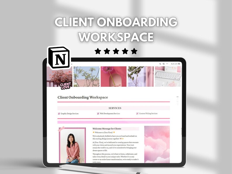 Notion Onboarding Workspace for Freelancers Client Portal Notion Template for Freelancer ...
