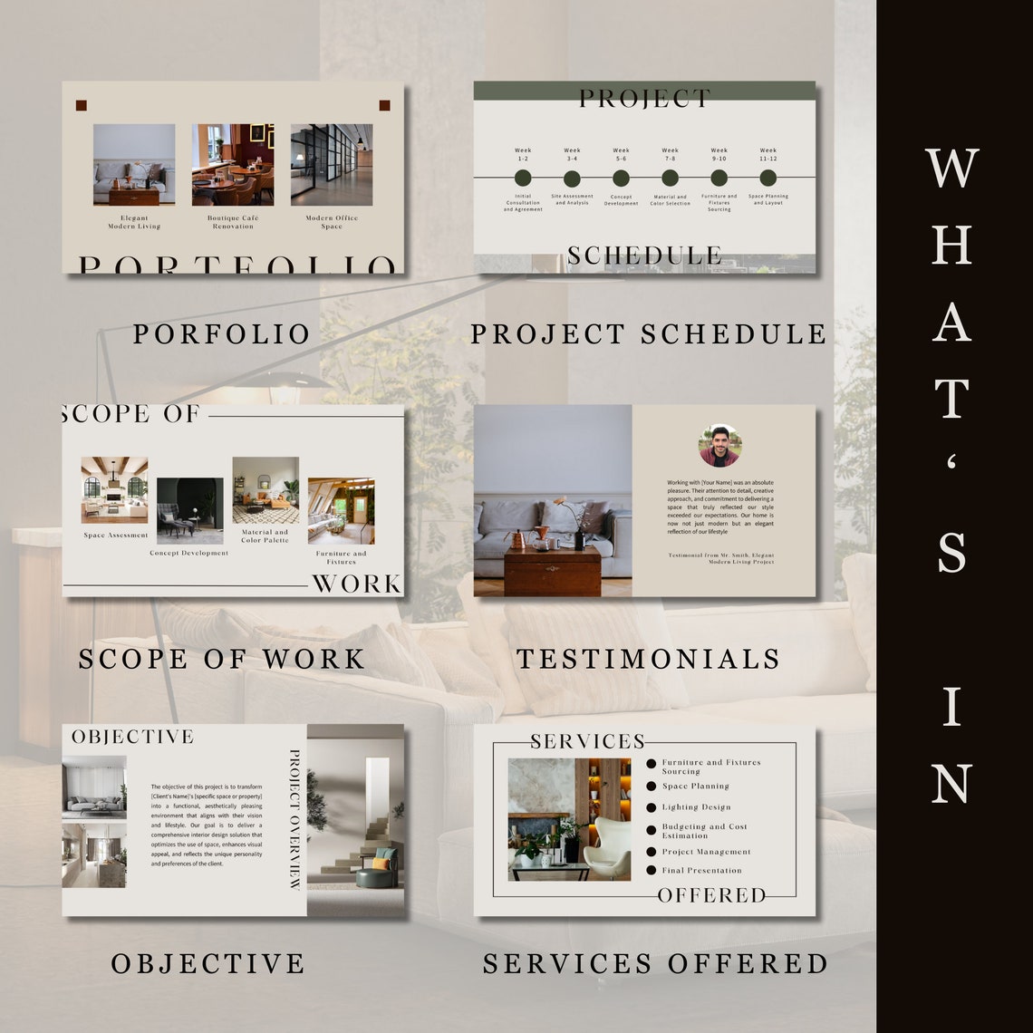 Interior Project Proposal for Interior Designer Project Presentation ...