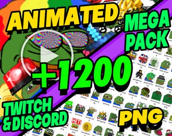 10 Animated Pepe Emotes Pack for Twitch and Discord 5 - Etsy