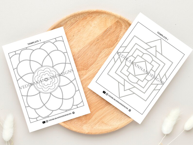 Printable Mandala Fill in Template Mandala Grid Printable - Etsy