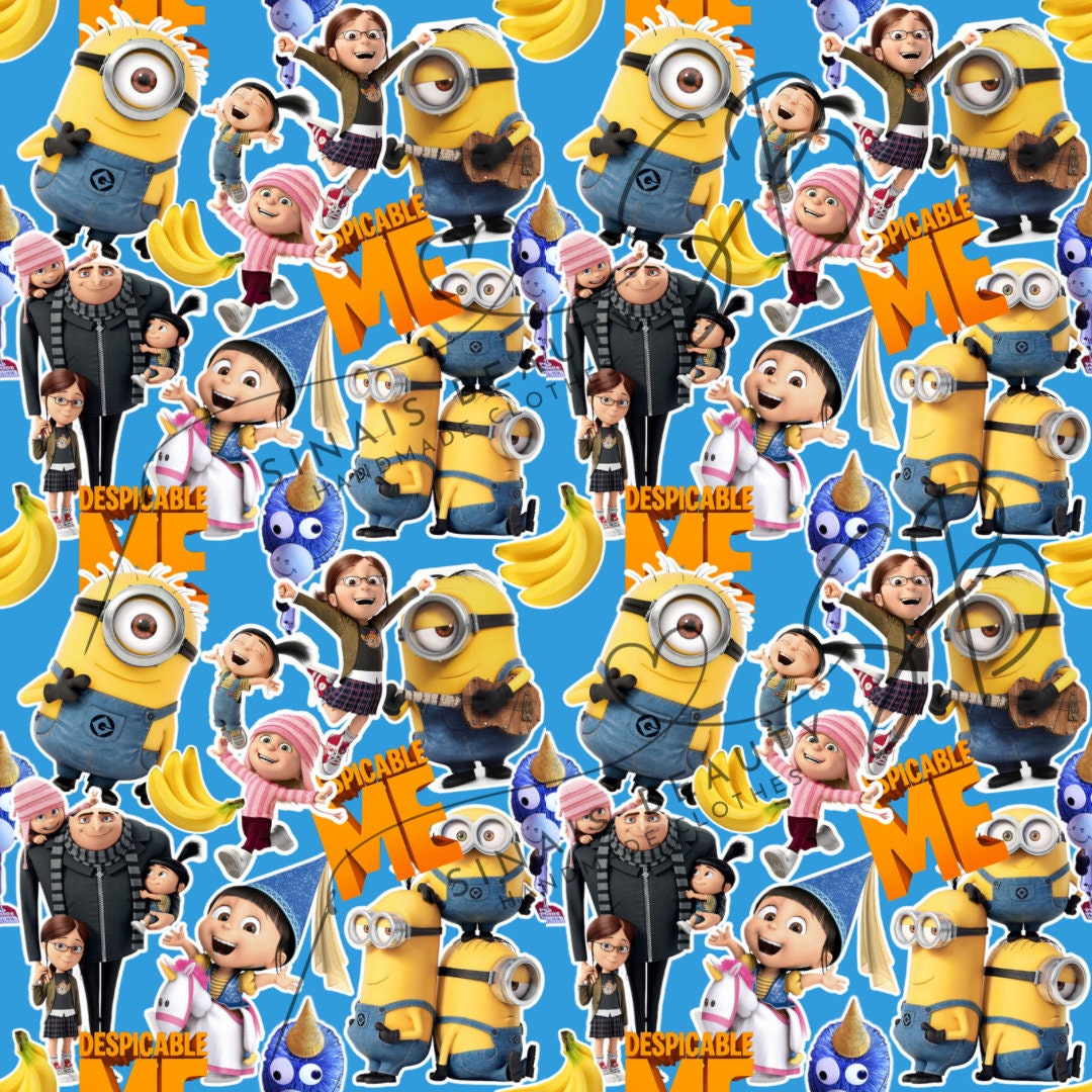 Minions Blue Seamless File - Etsy