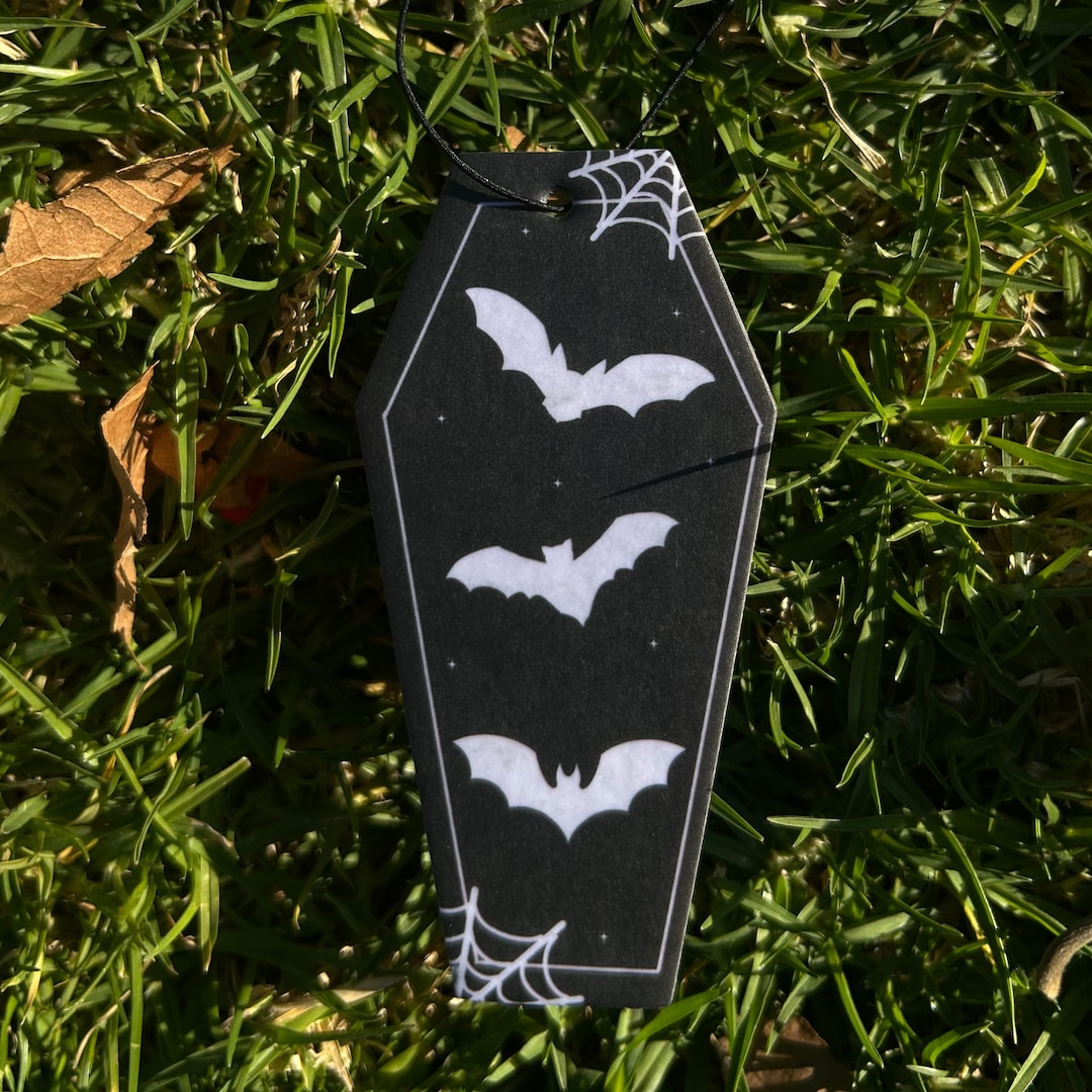 Coffin Air Freshener Halloween Air Freshener, Bats Air Freshener Spooky ...