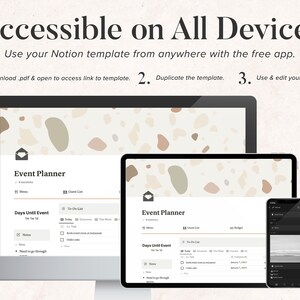 Notion Event Planner Template | Digital Planner | Party Planner ...