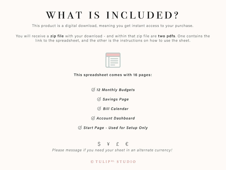Multi Account Budget Spreadsheet | Budget for Multiple Accounts | Debit ...