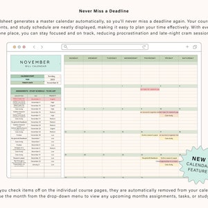 Digital Student Planner | College Planner | Course Tracker | Google ...