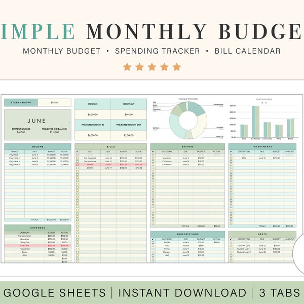 Digital Savings Planner Savings Tracking Spreadsheet Google Sheets ...