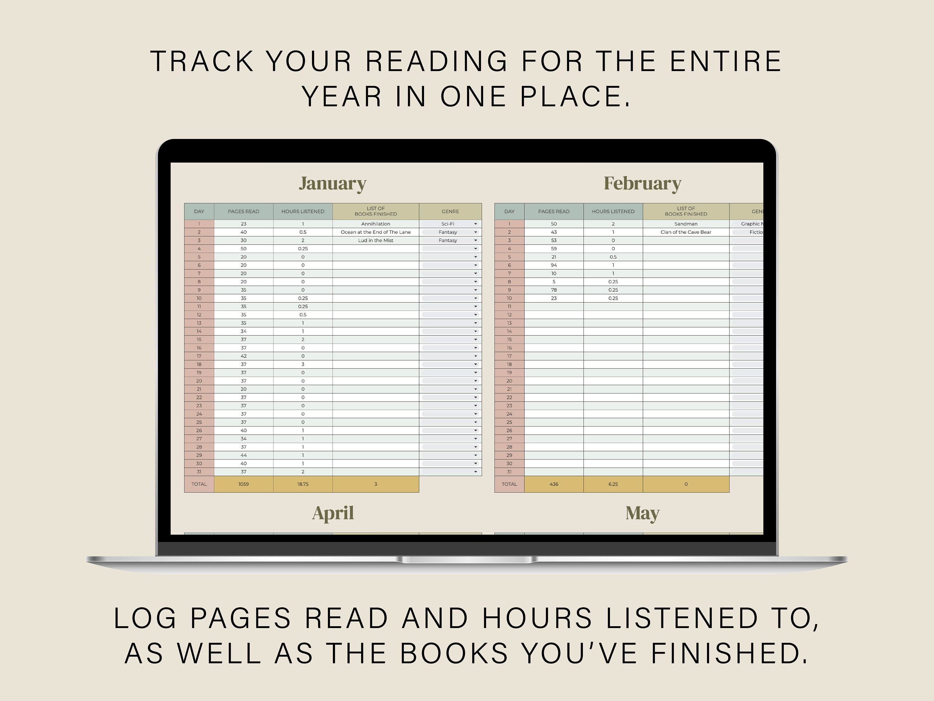 Book Tracker Spreadsheet Reading Log Google Sheets Bibliophile ...