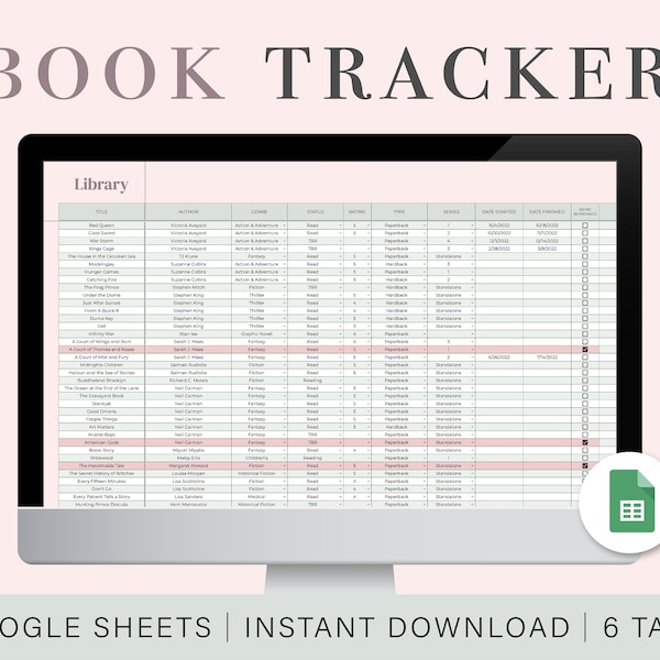 Book Tracker Spreadsheet Google Sheets | Reading Tracker Spreadsheet ... Book Tracker Spreadsheet Google Sheets | Reading Tracker Spreadsheet ...