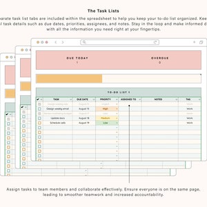 Task Tracking Spreadsheet | Task Planner | Digital to Do List | Google ...