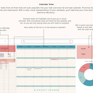 Task Tracking Spreadsheet | Task Planner | Digital to Do List | Google ...