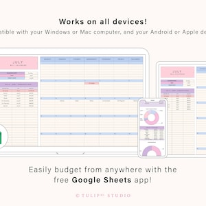 Budget Bundle Spreadsheet Template for Google Sheets Spreadsheet ...