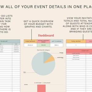 Event Planner Spreadsheet Google Sheets Spreadsheet Template Digital ...