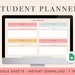 Digital Student Planner College Planner Course Tracker - Etsy