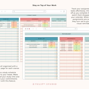 Digital Student Planner | College Planner | Course Tracker | Google ...
