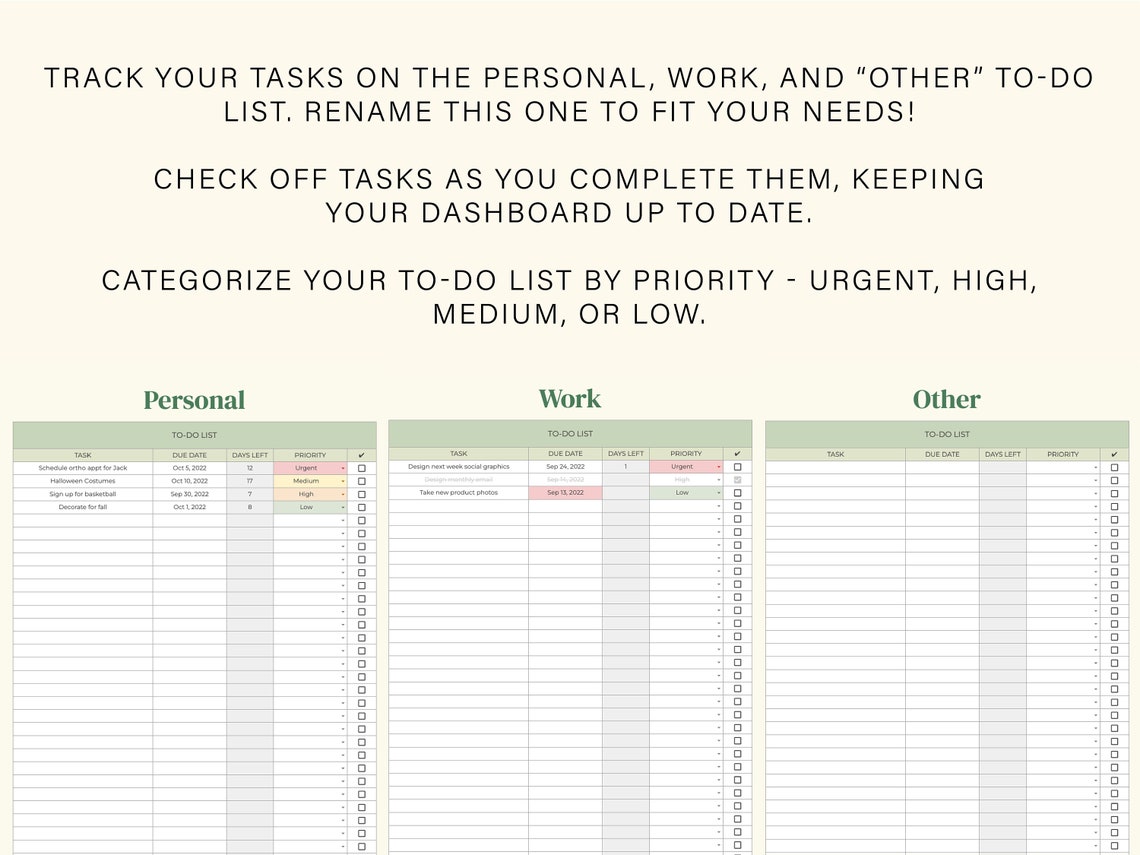 Ultimate Home Management Bundle Task Tracker Meal Planner - Etsy