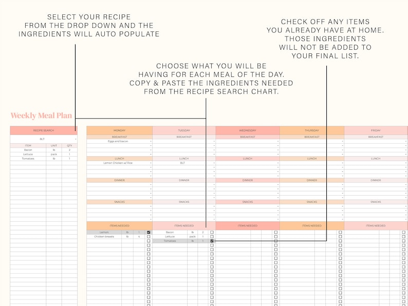 Ultimate Home Management Bundle Task Tracker Meal Planner - Etsy