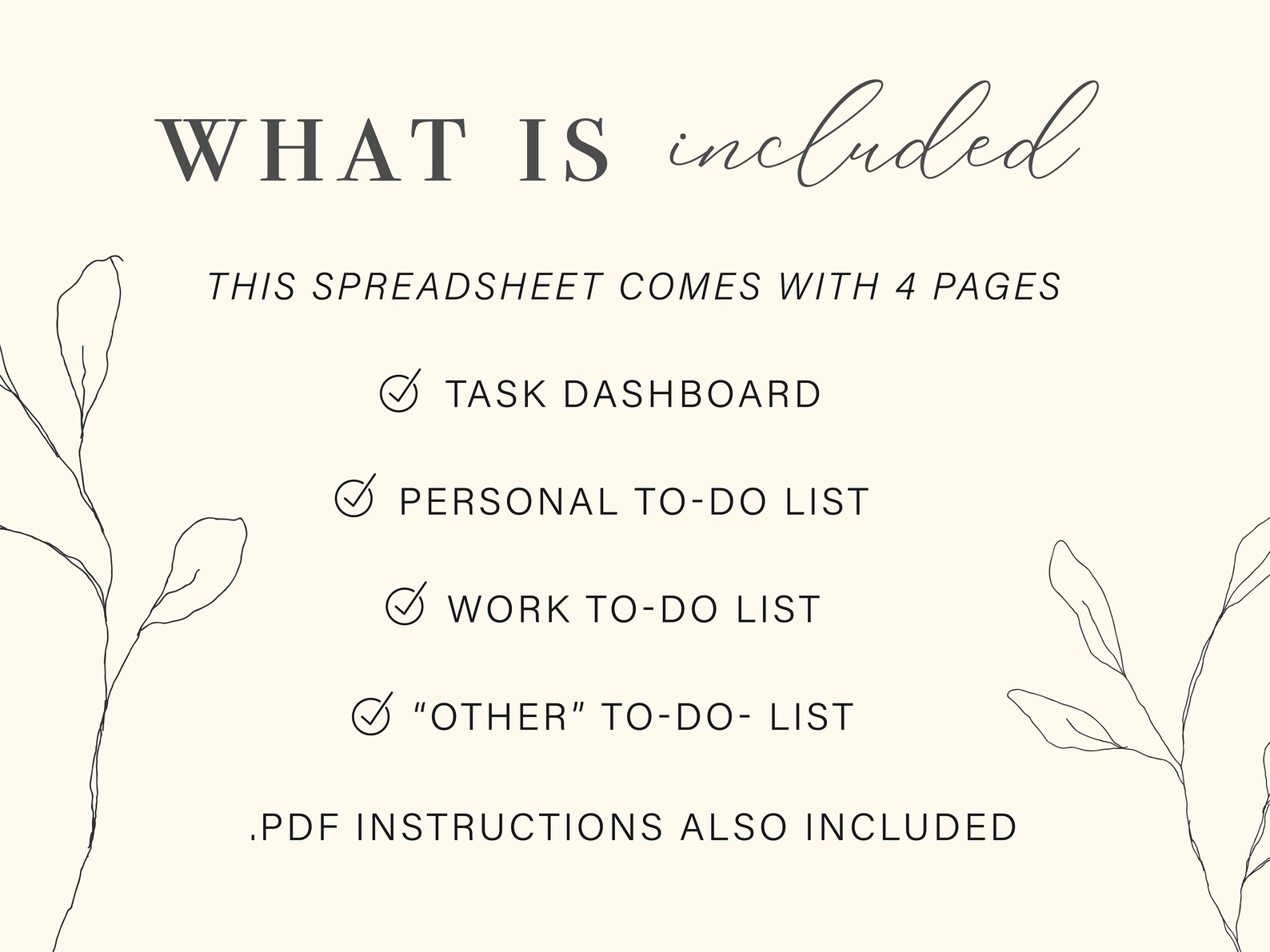 Task Tracking Spreadsheet Task Planner Digital to Do List - Etsy