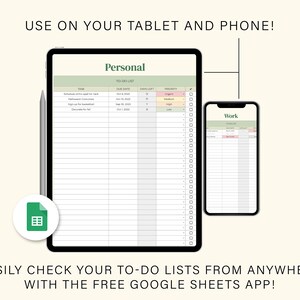 Task Tracking Spreadsheet Task Planner Digital to Do List - Etsy