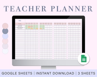 Teacher Google Sheets - Etsy