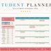 Digital Student Planner College Planner Course Tracker Google Sheets ...