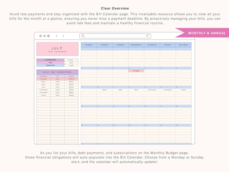 Budget Bundle Spreadsheet Template for Google Sheets Spreadsheet ...