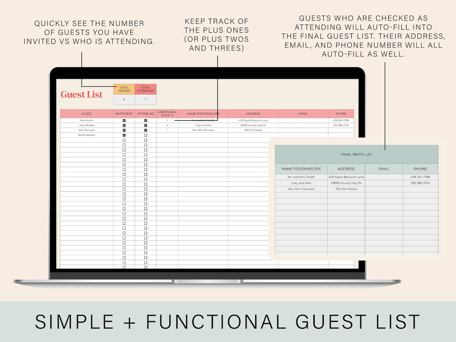 Event Planner Spreadsheet Google Sheets Spreadsheet Template Digital ...